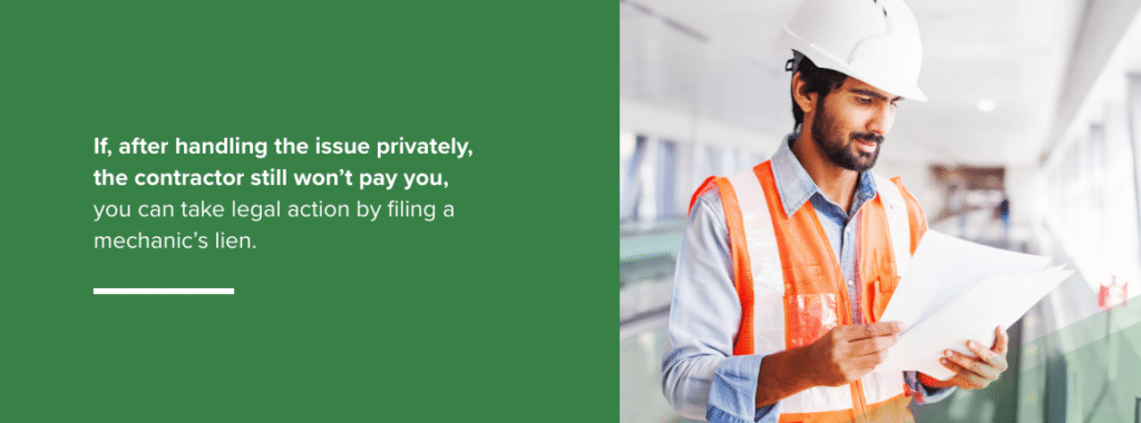 When a Contractor Refuses to Pay a Subcontractor: What to Do