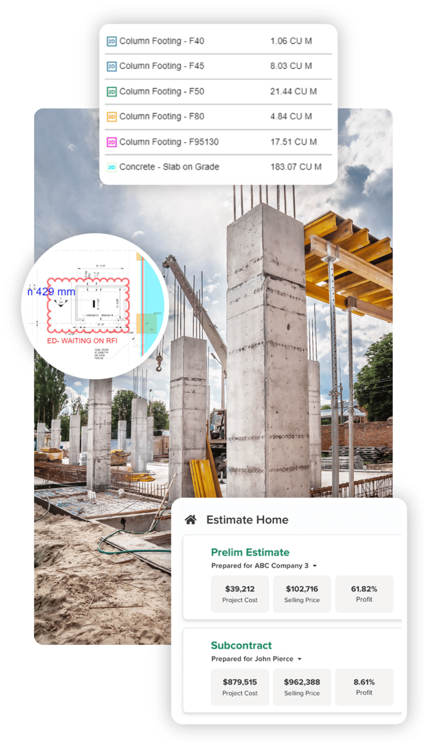 Free Concrete Estimating Software & Takeoff Software | STACK