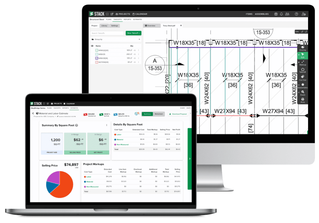 Structural Steel Estimating And Takeoff Software | STACK