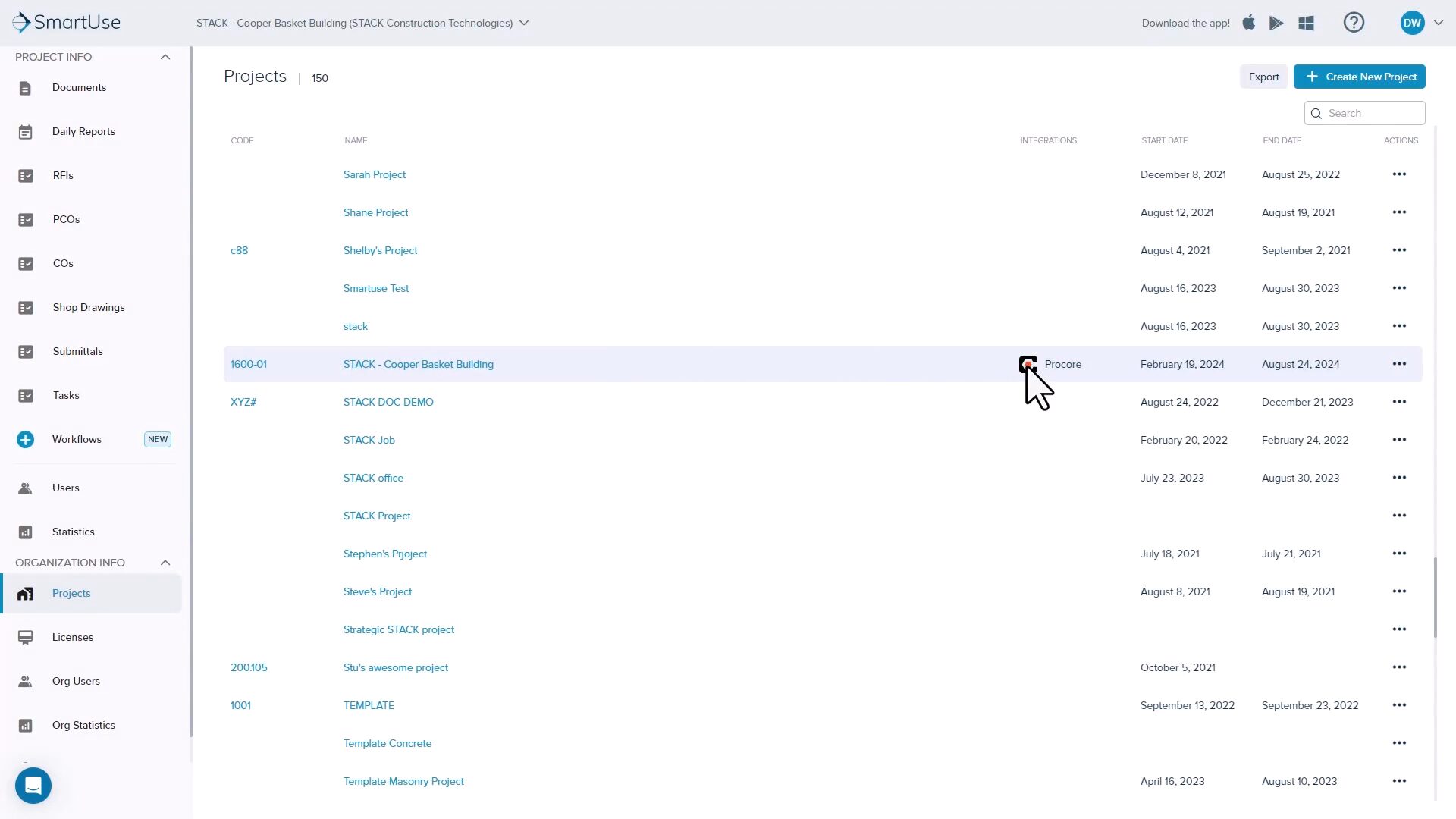 SmartUse + Procore Integration - STACK Construction Technologies