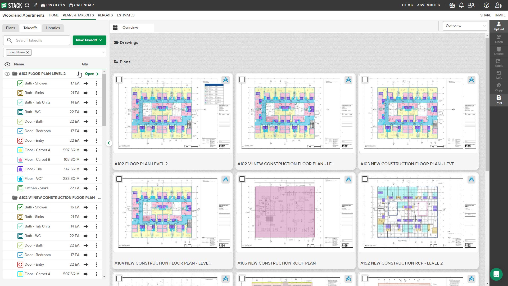 Open Sheet when Takeoffs are Grouped by Plan Name - STACK Construction ...