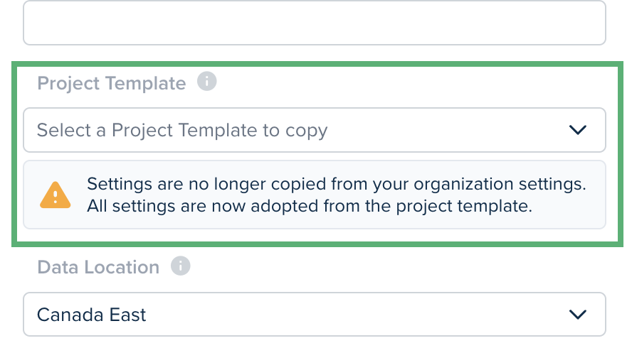 Addition of Project Template - STACK Construction Technologies