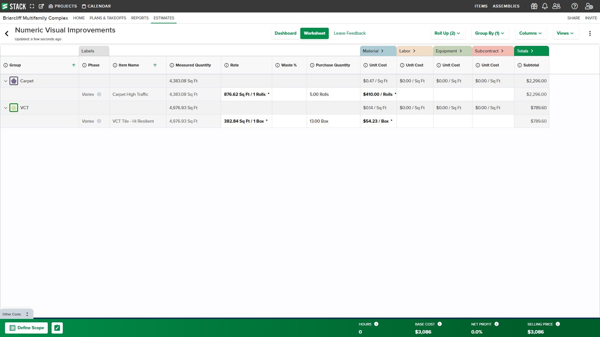 Estimating Numeric Visual Improvements - STACK Construction Technologies